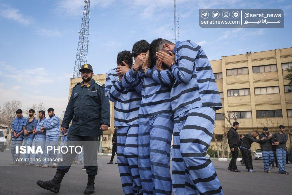تصاویر سارقان و زورگیران خطرناک در دام پلیس آگاهی تهران
