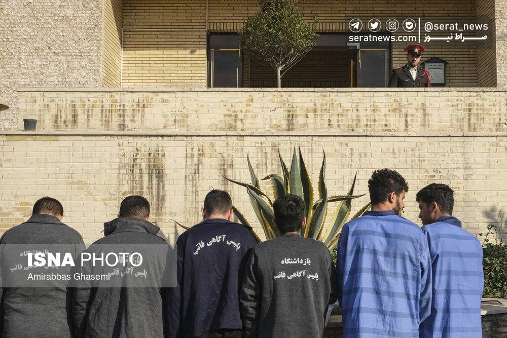 تصاویر سارقان و زورگیران خطرناک در دام پلیس آگاهی تهران